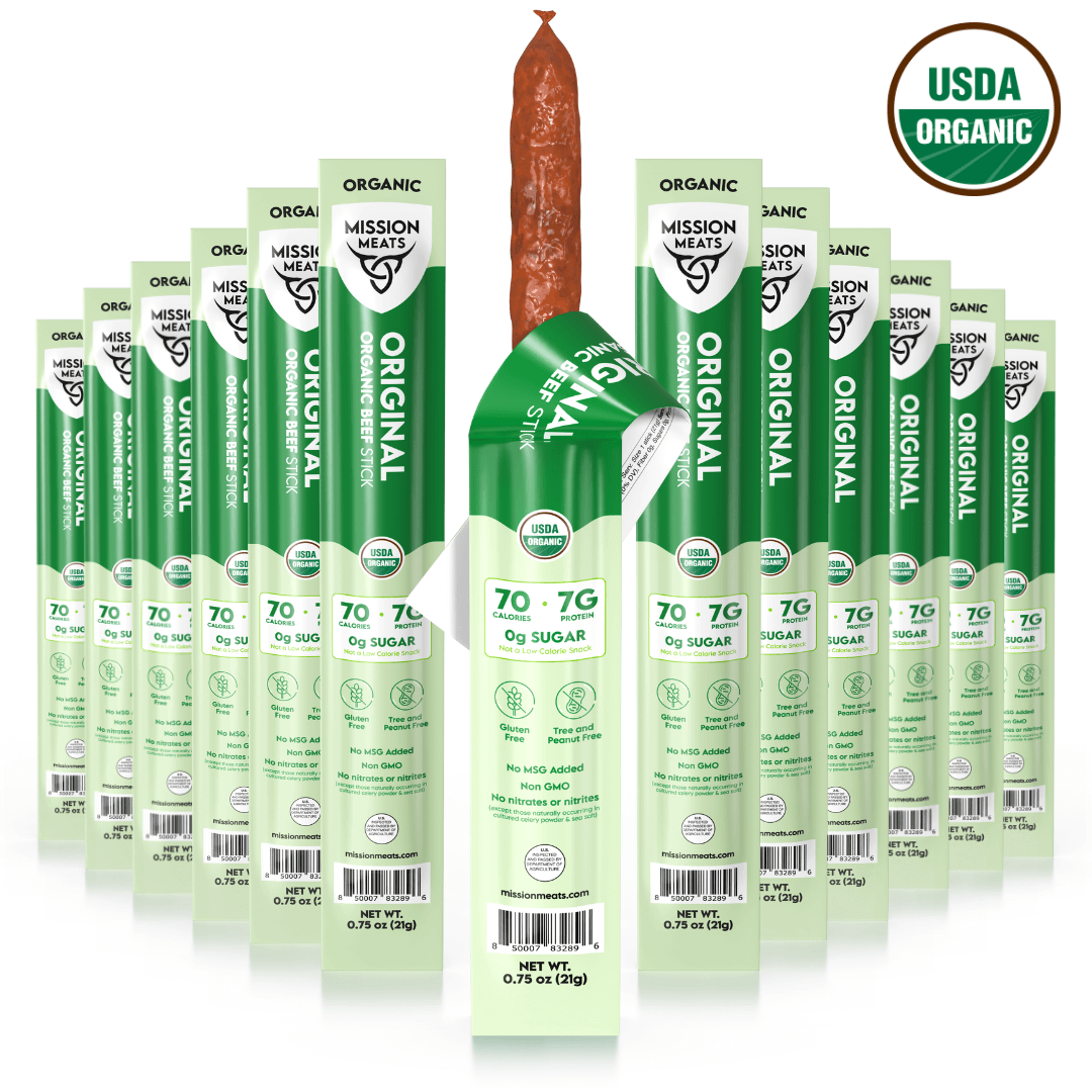 USDA Certified Organic Beef Sticks - Mission Meats | Mission Meats